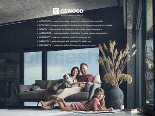 Cewood houtwolcementplaat 1200x600x25mm wit (=0,72 m²) | De Isolatieshop