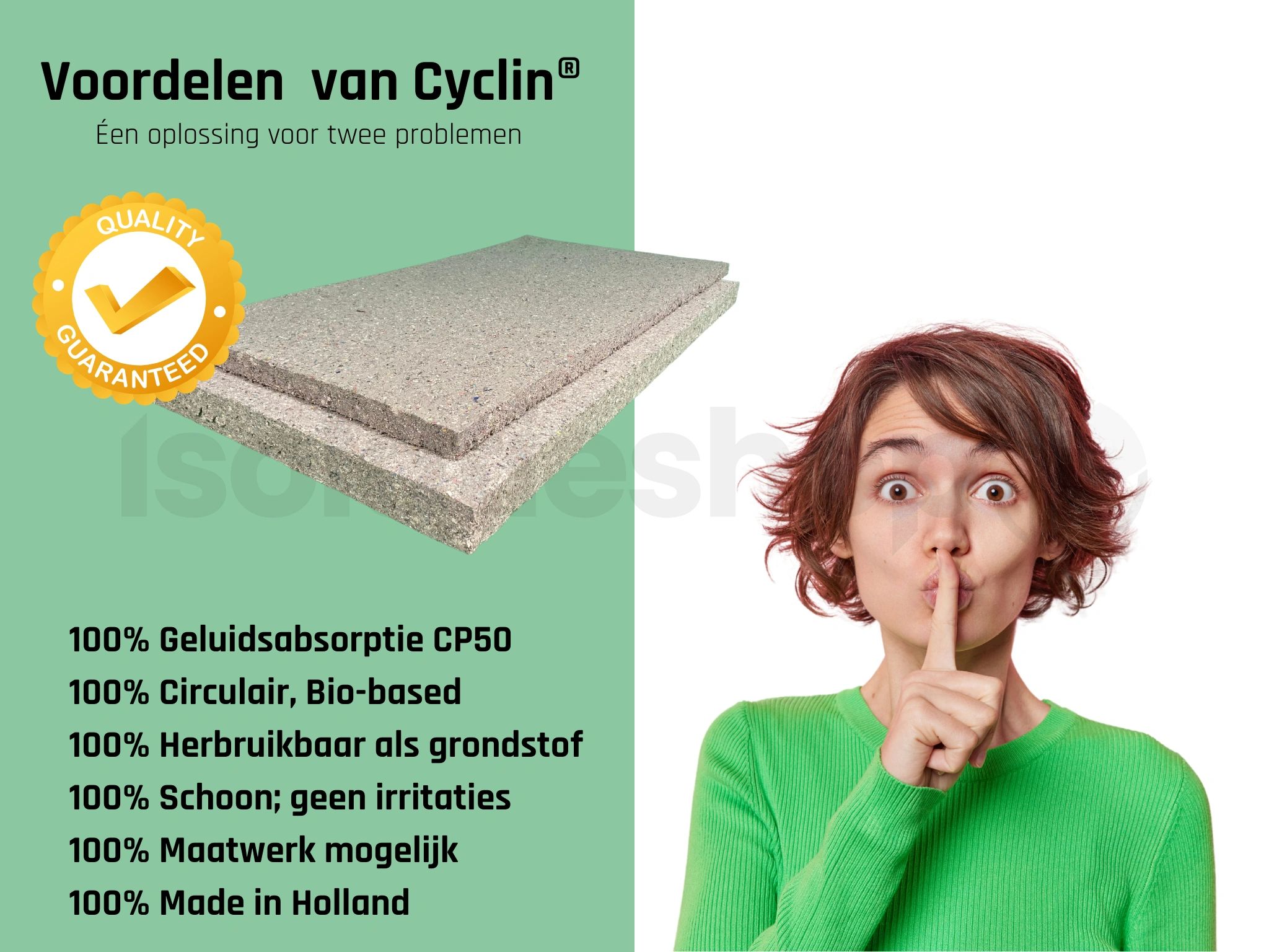 Cyclin Puur Cellulose Geluidsisolatie Platen | De Isolatieshop