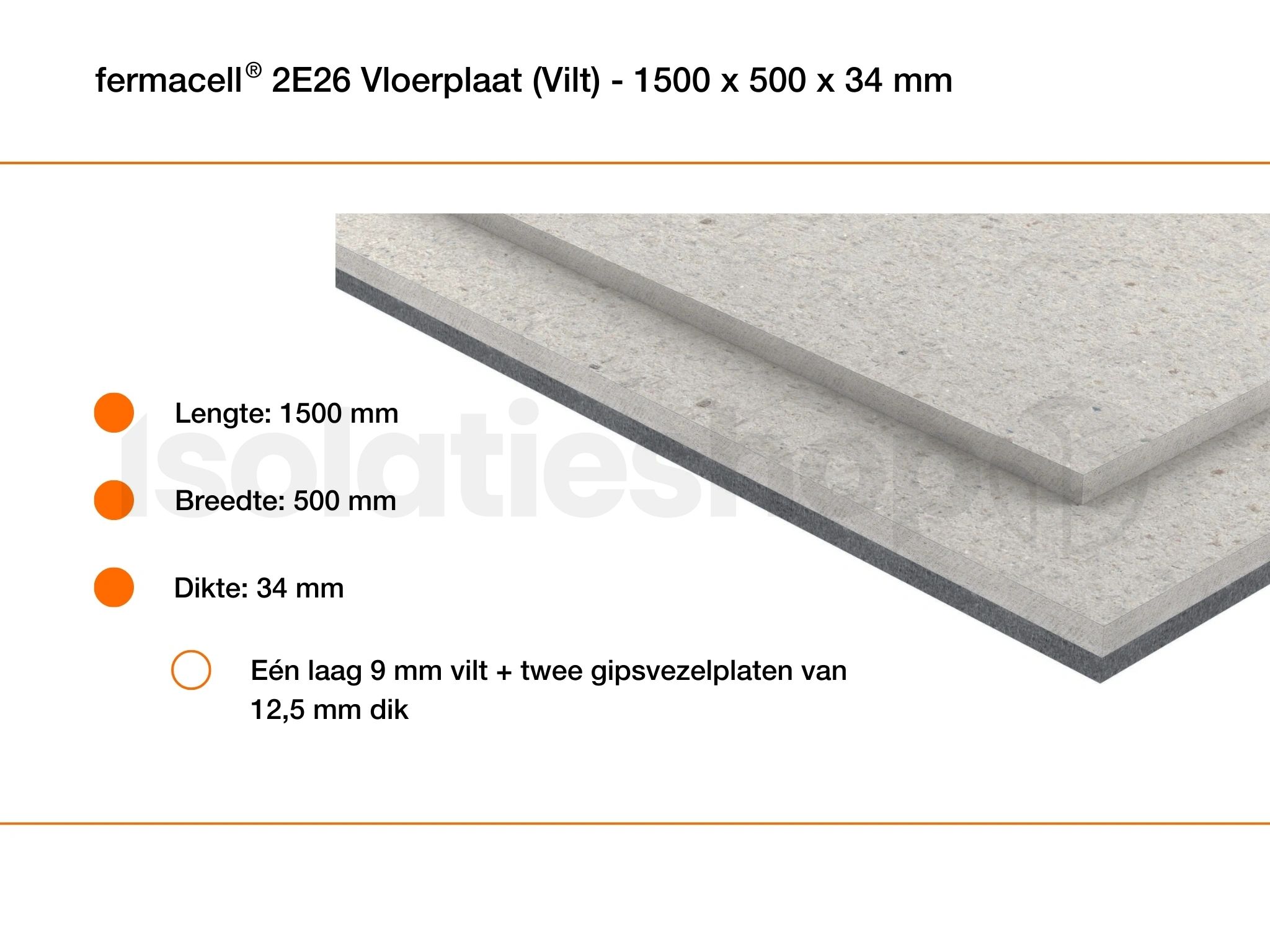 Fermacell Vloerelement 1500 x 500 x 34mm - 3,4cm Estrich Fermacell | De ...