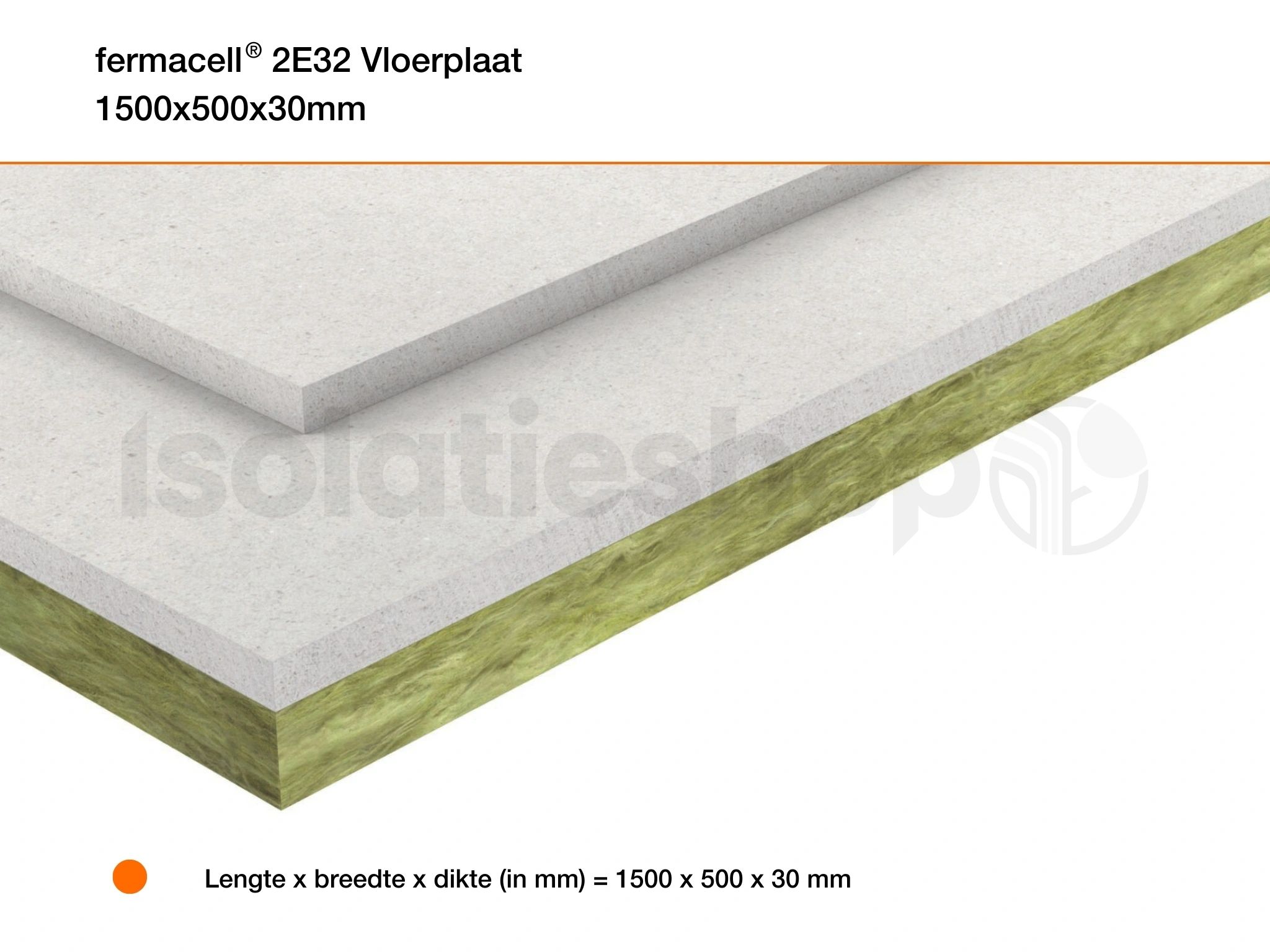 Fermacell Vloerelement 1500 x 500 x 30mm - 3cm Fermacell | De Isolatieshop