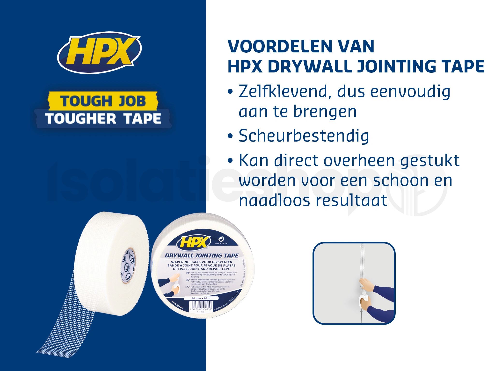 HPX gaasband 50mm x 90m | De Isolatieshop