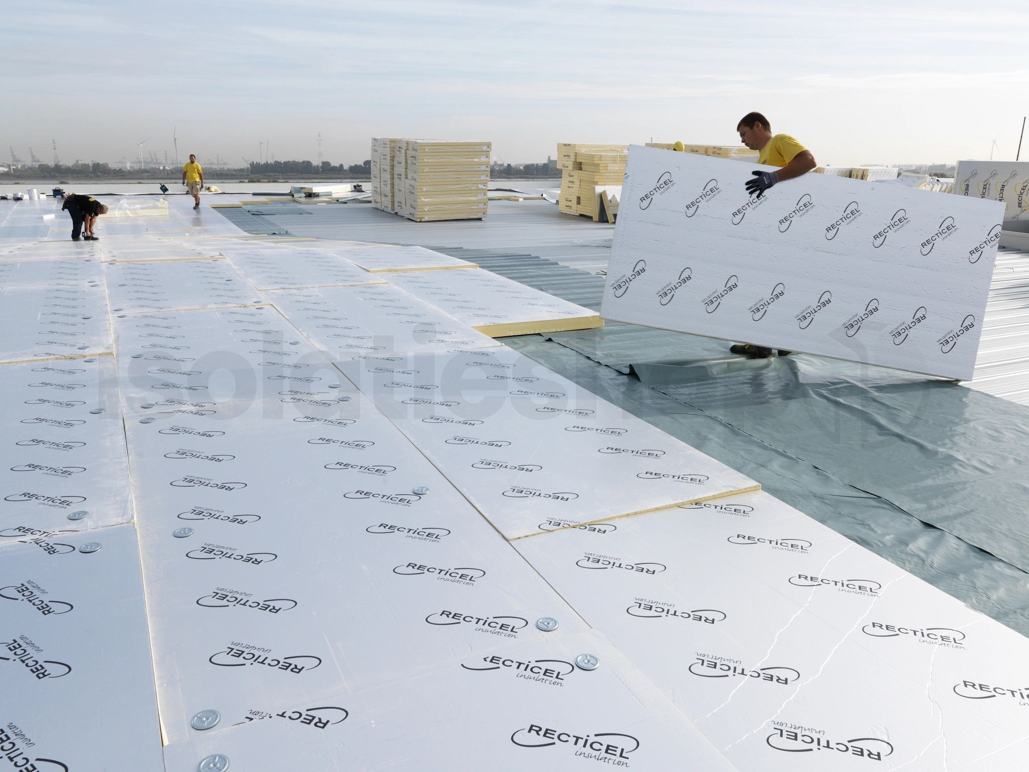 PIR 100mm Isolatieplaat | 2-Zijdig Aluminium (2400x1200x100) | De ...